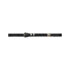 METALWOOD STUDIO Embossed Leather Belt - Black