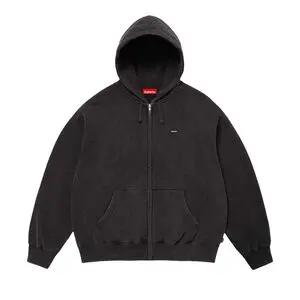 Supreme Small Box Zip Up Hooded Sweatshirt - Black