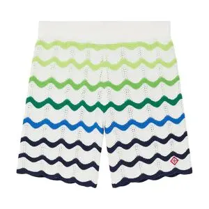 Casablanca Gradient Wave Knit Shorts