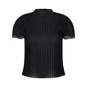 AMOMENTO Pleated Raglan Top