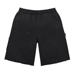 Supreme Double Knee Painter Sweatshort - Black