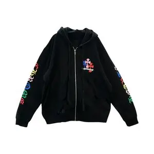 Chrome Hearts Cross Logo Zip Up Hoodie