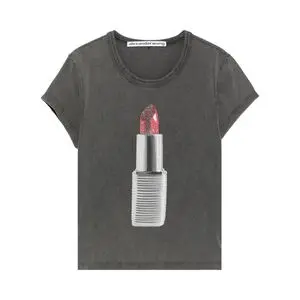Alexander Wang Lipstick Graphic Tee