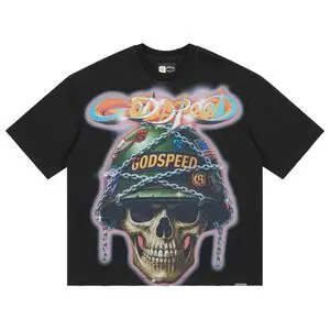 GODSPEED Graphic Print T-shirt - Black