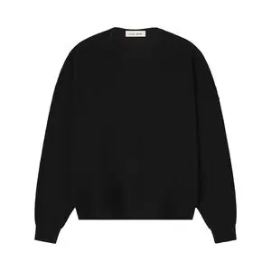 Fear Of God Signature Waffle Crewneck Sweater - Black