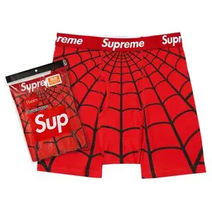 Supreme X Hanes Spider-man Boxer Briefs - Red