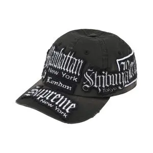 Supreme City Patches 6-panel Cap - Black