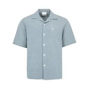 LE PERE Gingham Camp Shirt