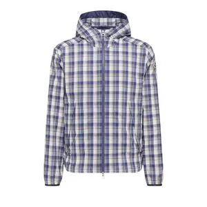 Moncler Plaid Zip-up Jacket