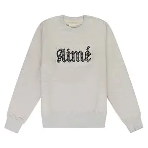 Aimé Leon Dore Houndstooth Applique Crewneck Sweatshirt