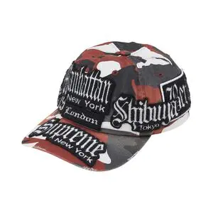 Supreme City Patches 6-panel Cap - Red