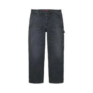 Supreme Worn Double Knee Painter Pant - Black