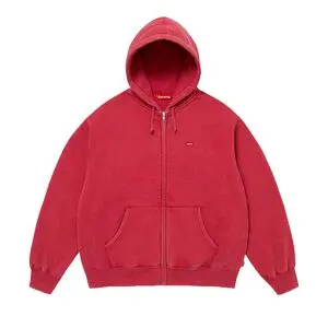 Supreme Small Box Zip Up Hooded Sweatshirt - Red