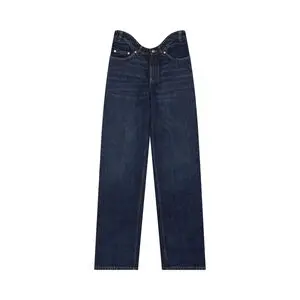 JEAN PAUL GAULTIER Straight Leg Denim Pants - Blue