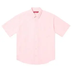 Supreme Loose Fit Oxford Short-sleeve Shirt - Pink
