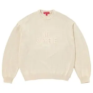 Supreme Overdyed Raised Sweater - Grey
