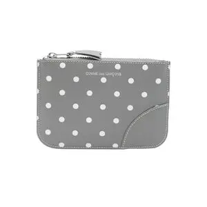 Comme Des Garçons Polka Dot Printed Wallet - Grey