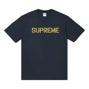 Supreme Hard Tee" Navy T-shirt - Blue