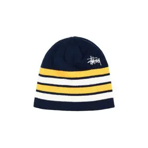 StÜssy Basic Striped Skullcap - Blue