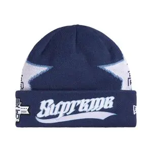 Supreme New Era Stars Beanie - Blue