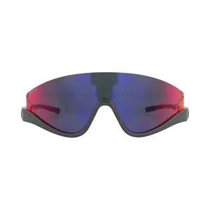 Gucci Shield-frame Injection Sunglasses - Grey