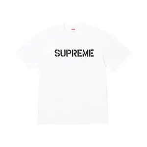 Supreme Hard Tee" Graphic Print T-shirt - White