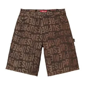 Supreme Repeat Jacquard Double Knee Denim Short