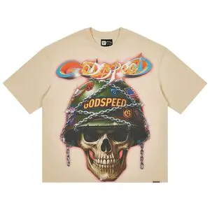 GODSPEED Graphic Print T-shirt - Tan