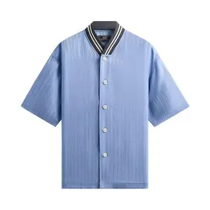 Kith Crest Logo Pacey Shirt Millstream - Blue