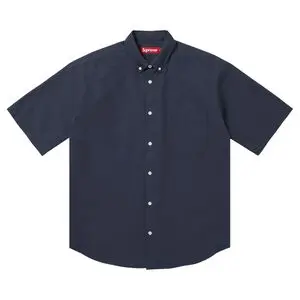 Supreme Loose Fit Oxford Short-sleeve Shirt - Blue