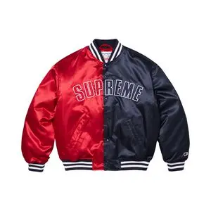 Supreme X Champion Satin Varsity Jacket - Multicolor