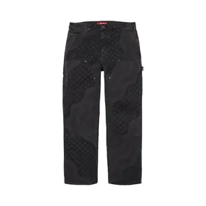 Supreme Flag Double Knee Painter Pant - Black