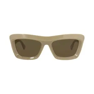 Bottega Veneta Square-frame Acetate Sunglasses - Brown