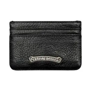 Chrome Hearts Scroll Leather Cardholder