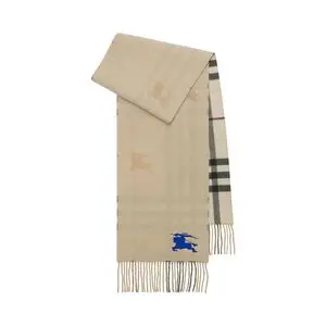 Burberry Mu Ekd Scarf 'stone - Grey