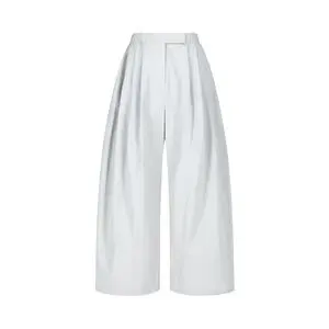 AMOMENTO Three Tuck Wide Leg Trousers
