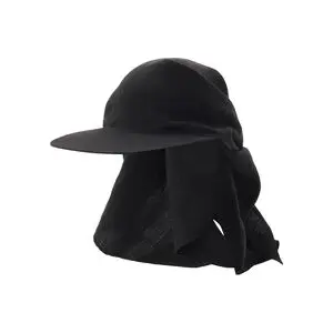 Yohji Yamamoto High D Linen Bandana Cap - Black
