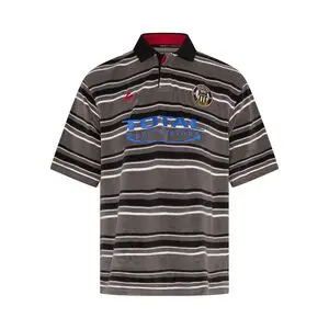 Martine Rose Striped Oversized Polo Shirt