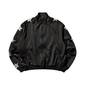 Kapital Smooth Jersey Track Jacket With Star Print