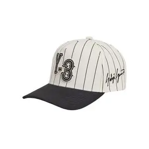 Y3 Pinstripe Baseball Cap - White