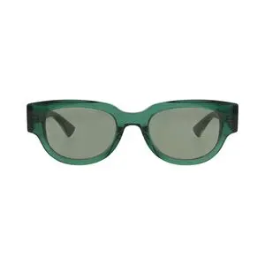 Bottega Veneta Round-frame Acetate Sunglasses - Green