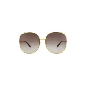 Gucci Round Frame Sunglasses - Brown