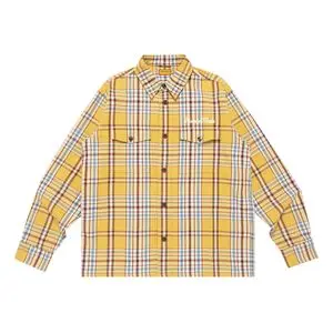HUMAN MADE Plaid Button-up Shirt - Yellow