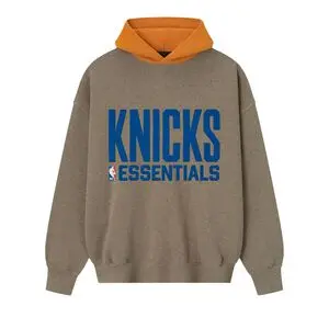 Fear Of God X Nba Knicks Sports Fit Hoodie - Grey