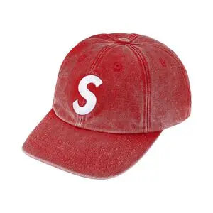 Supreme Pigment Coated S Logo 6-panel Cap - Red