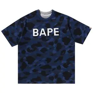 A BATHING APE Color Camo Reversible Tee - Blue
