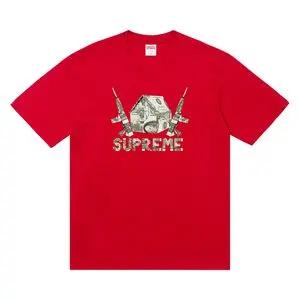 Supreme Graphic Print T-shirt - Red