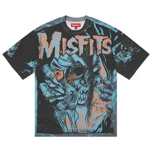 Supreme X The Misfits Graphic Print Short-sleeve Top - Blue