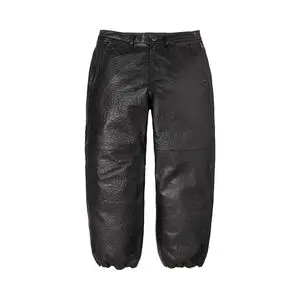 Supreme Gore-tex Ostrich Embossed Leather Pants - Black