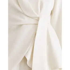 REISS Clover Tie-front Woven Jacket
